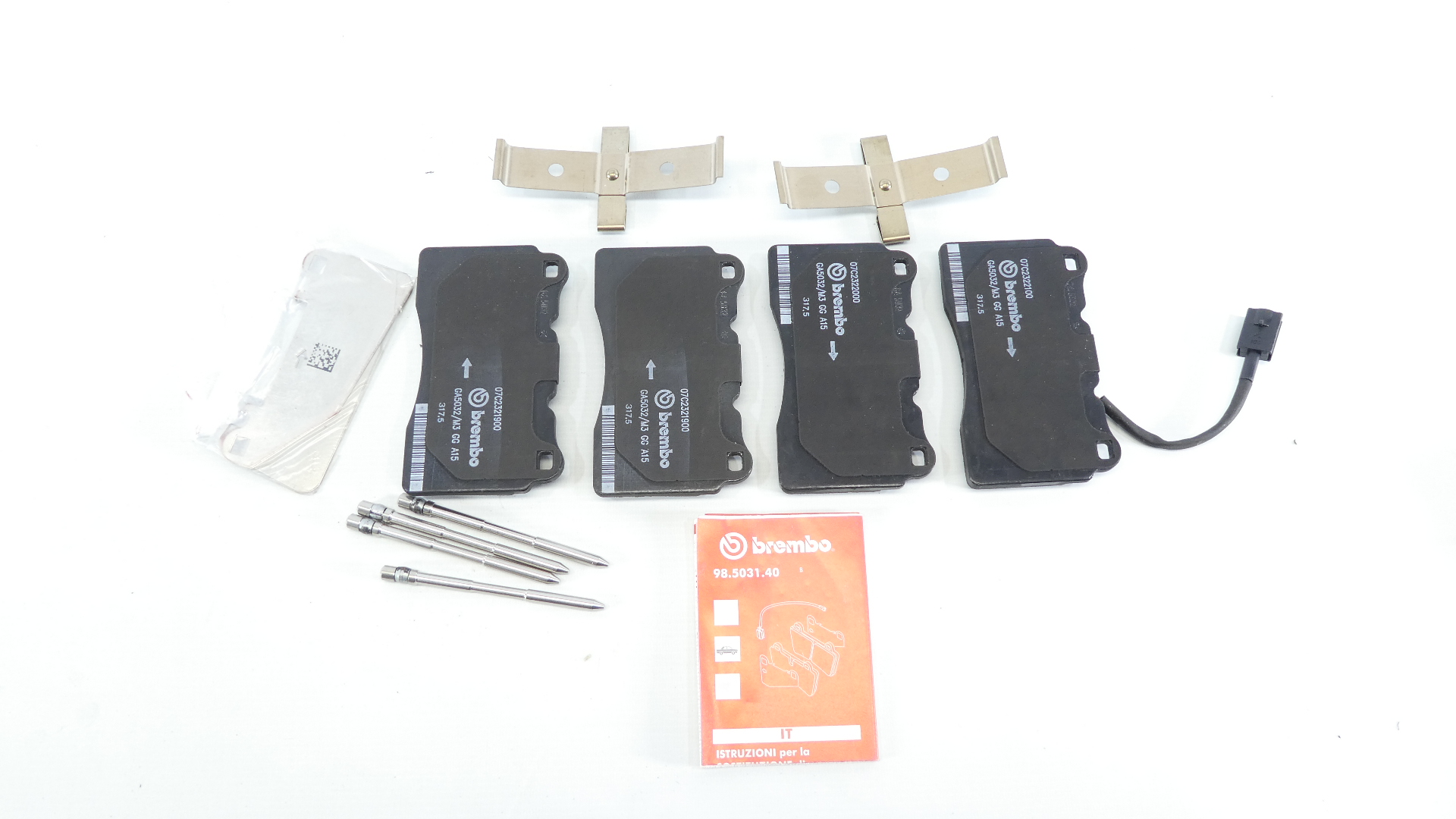 Original Maserati Bremsbeläge Bremsklötze Quattroporte Ghibli FRONT ...